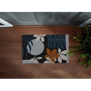 SHERE CHARCOAL with Rubberized non-slip Backing Indoor|Outdoor Mat By ...