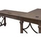 Carson Wood Open L-Desk & Return, Writing Table, Office Desk, Gray ...