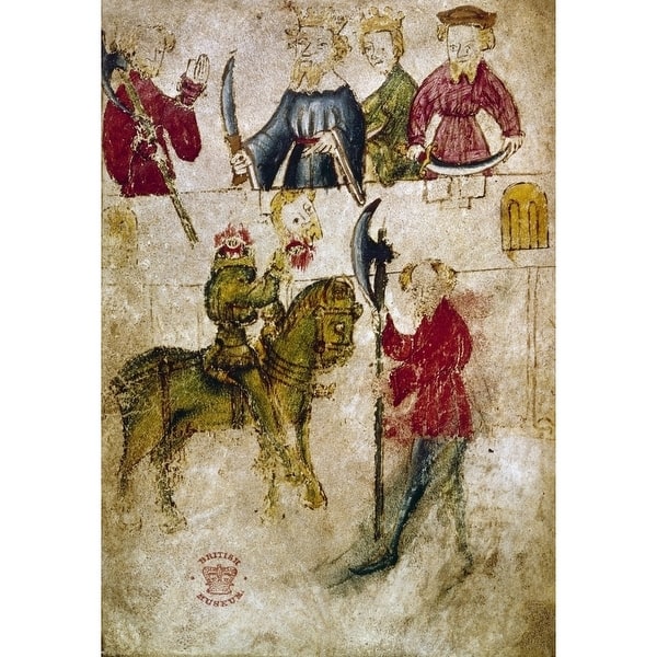 Gawain And The Green Knight. /Nsir Gawain Beheading The Green Knight ...