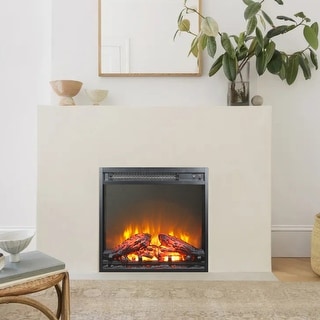 18 inch electric fireplace Black fireplace insert Sheet Metal fireplace ...