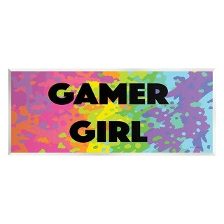 Stupell Modern Gamer Girl Wall Plaque Art Design by Katie Conley - Bed ...