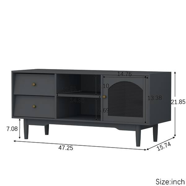 Living Room Grey color Tv cabinet - Bed Bath & Beyond - 36308626