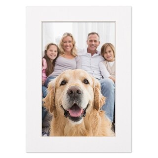 5x7 Mat for 8.5x11 Frame - Precut Mat Board Acid-Free White 5x7 Photo ...