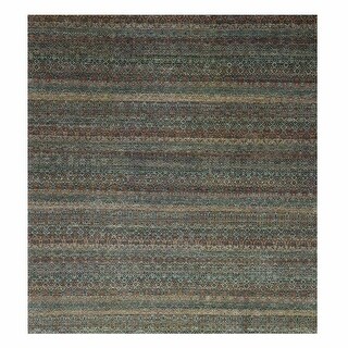 Hand Knotted Brown Modern and Contemporary with Wool Oriental Rug (12 ...