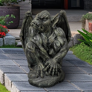 Silas The Sentry Gargoyle Gothic Statue, 23.2in High Gargoyles Statues ...