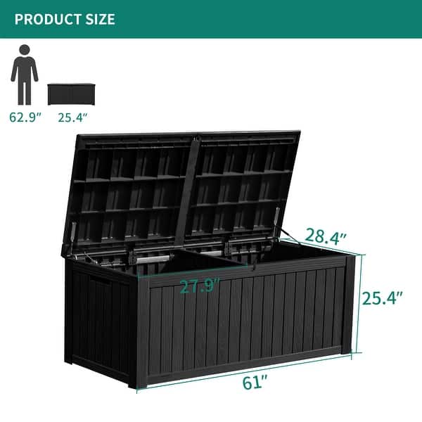 150 Gallon Outdoor Storage Waterproof Deck Box - Bed Bath & Beyond ...