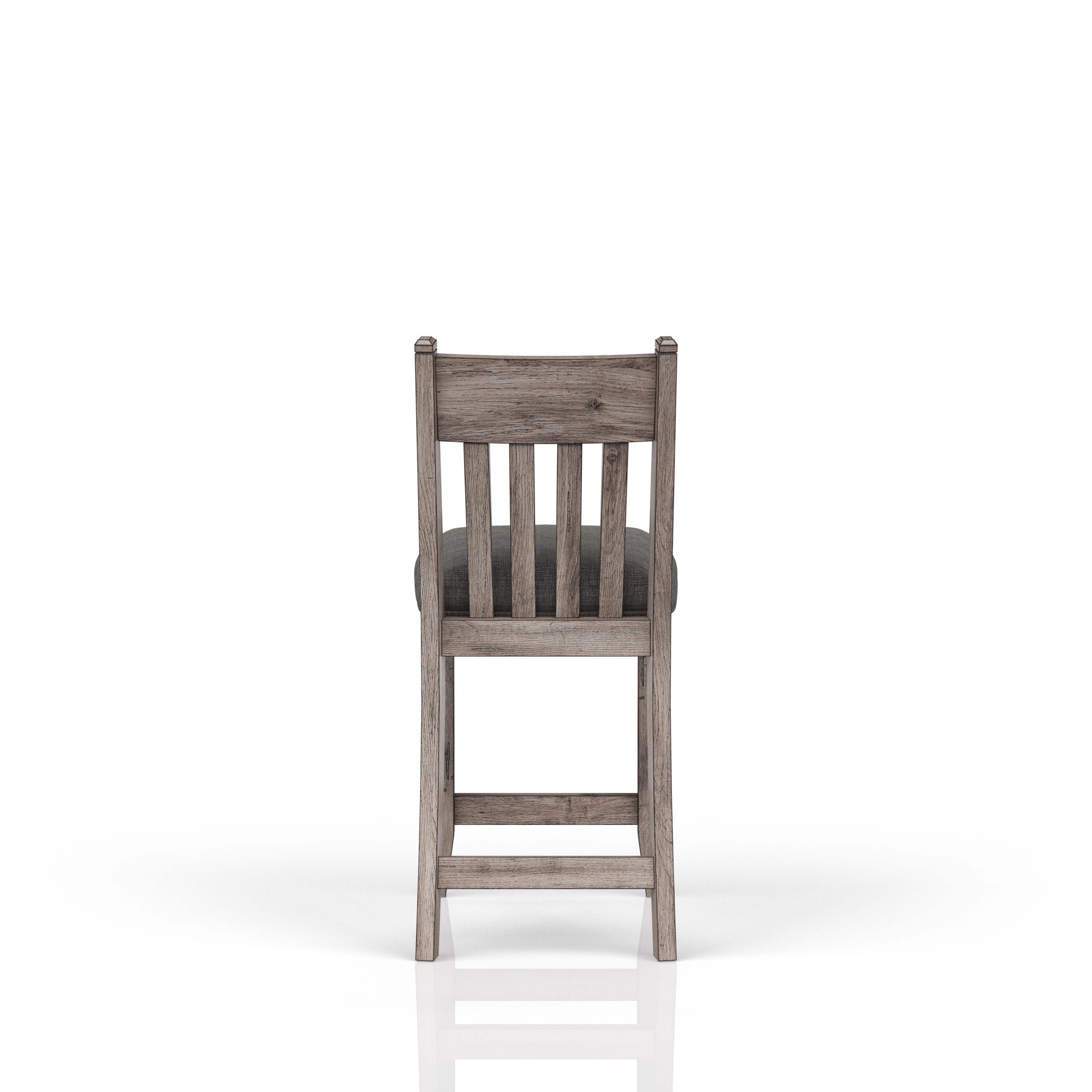 rustic gray counter stools