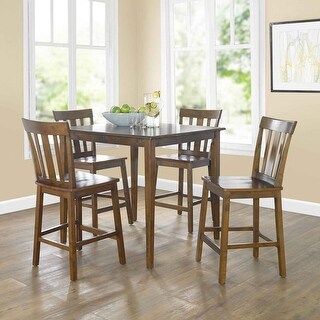5 Piece Mission Counter Height Dining Set - Bed Bath & Beyond - 38392914