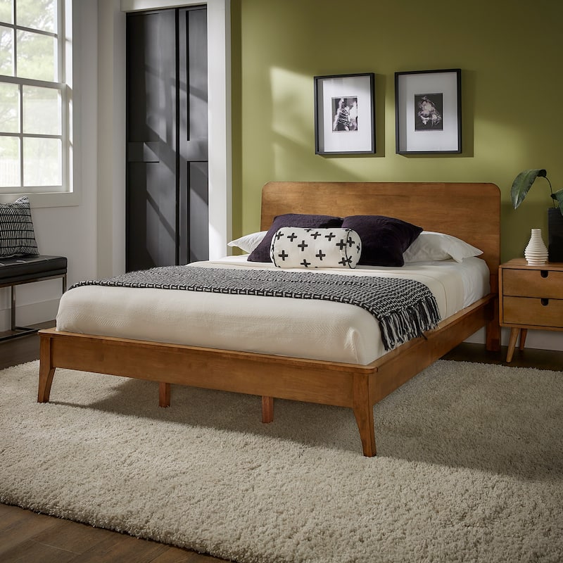 Clark Mid-century Modern Wooden Platform Bed by iNSPIRE Q Modern ...