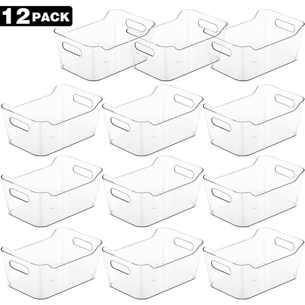 12 Pack Plastic Storage Bins - On Sale - Bed Bath & Beyond - 39120562