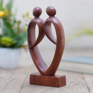 Novica Handmade Unmatched Wood Statuette - Bed Bath & Beyond - 36498014