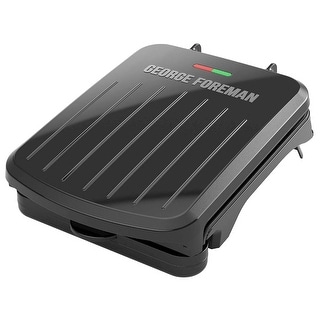 George Foreman 2-Serving Classic Plate Electric Indoor Grill and Panini ...