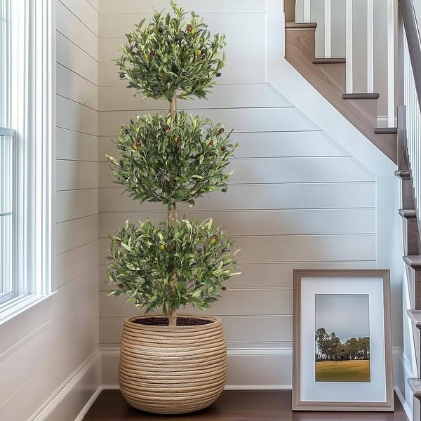5FT Tall Artificial Olive Tree for Home Office Decor - Bed Bath ...