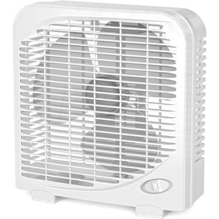 Box Fan 10 Inch, 2 Speeds, Table Cooling Fan with Strong Airflow - Bed ...