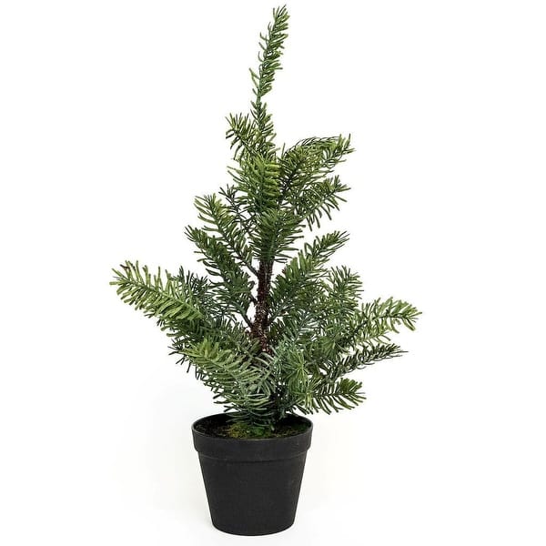 Potted Juniper Tree Faux Plants And Trees - Green - Bed Bath & Beyond ...