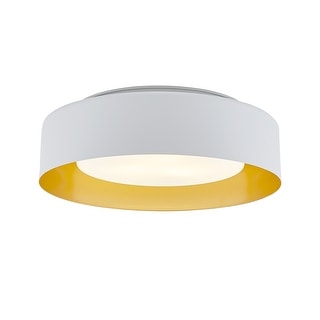 3 Light Flush mount Ceiling Lighting in White Acrylic Shade - Bed Bath ...