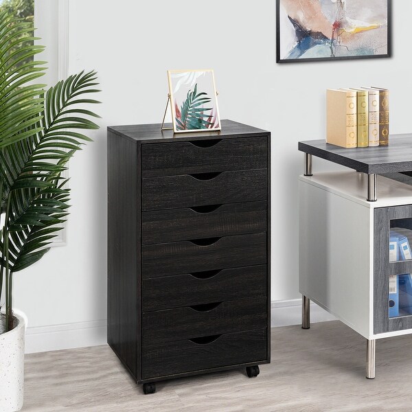 Black office drawer unit store