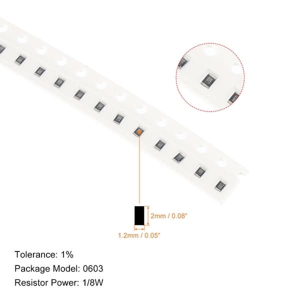 1Set/1500Pcs 0805 Surface Mount Device Resistor Kit 0R-10M Ohm 1/8W ...