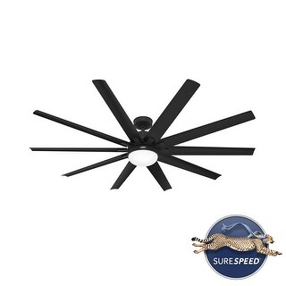 Hunter 72" Downtown Windmill Ceiling Fan &Wall Control - Damp Rated ...