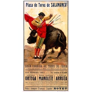 Plaza de Toros de Salmanca (artist: Reus) Spain c. 1944 - Vintage ...