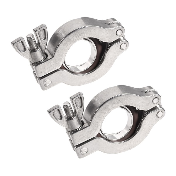 Vacuum Clamp 53mm x 30.5mm KF25 Clamp Wing Nut with Center Ring 2 Pcs ...
