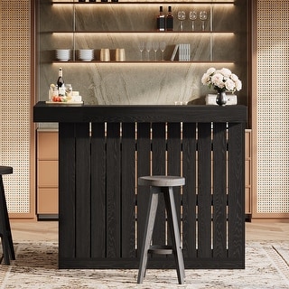 L-Shaped Home Bar Unit, 4-Tier Corner Liquor Bar Table - Bed Bath & Beyond - 42758201