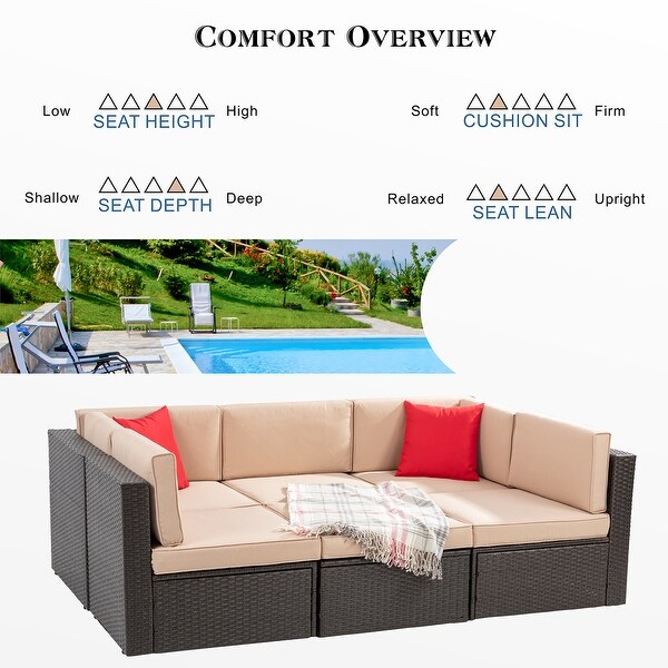 Futzca 6 Piece Small Patio Furniture Sets On Sale Bed Bath Beyond 33832318