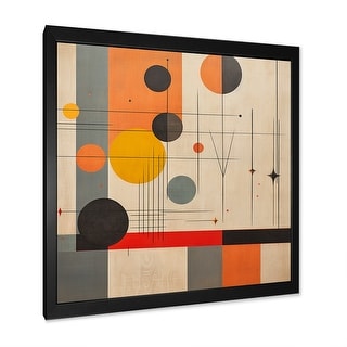 Designart "Midcentury New Balance Abstract Retro Geometrics I" Modern ...