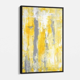 Yellow Abstract Wall Art Canvas 6925 - Bed Bath & Beyond - 39913524
