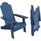 WINSOON All Weather HIPS Outdoor Folding Adirondack Chairs Outdoor ...