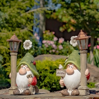 Set of 2 Spring Garden Gnomes with Solar Lanterns - Bed Bath & Beyond ...
