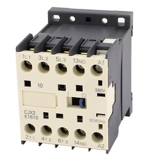 Unique Bargains CJX2-K1610 AC Contactor 380V Coil 3 Pole Phase 3P + 1NO ...