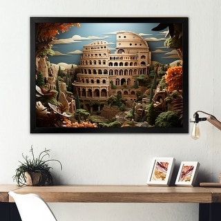 Designart "The Coliseum Inspired By Ancient Roman Arenas I" Stadiums ...