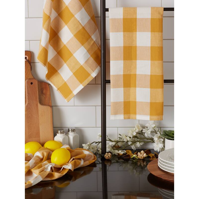 DII Vintage Red Buffalo Check Dishtowel (Set of 3) - On Sale ...