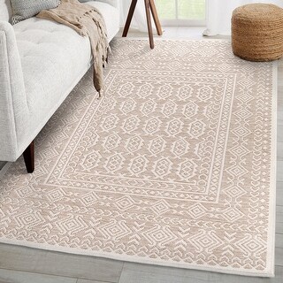 Orian Rugs Knitweave Manrova Natural Driftwood Washable Outdoor Rug ...