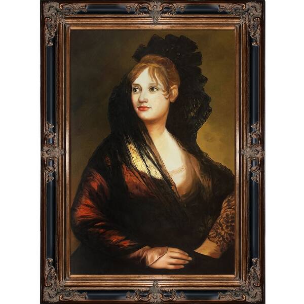 Francisco Goya 'Portrait of Dona Isabel de Porcel' Hand Painted Oil ...