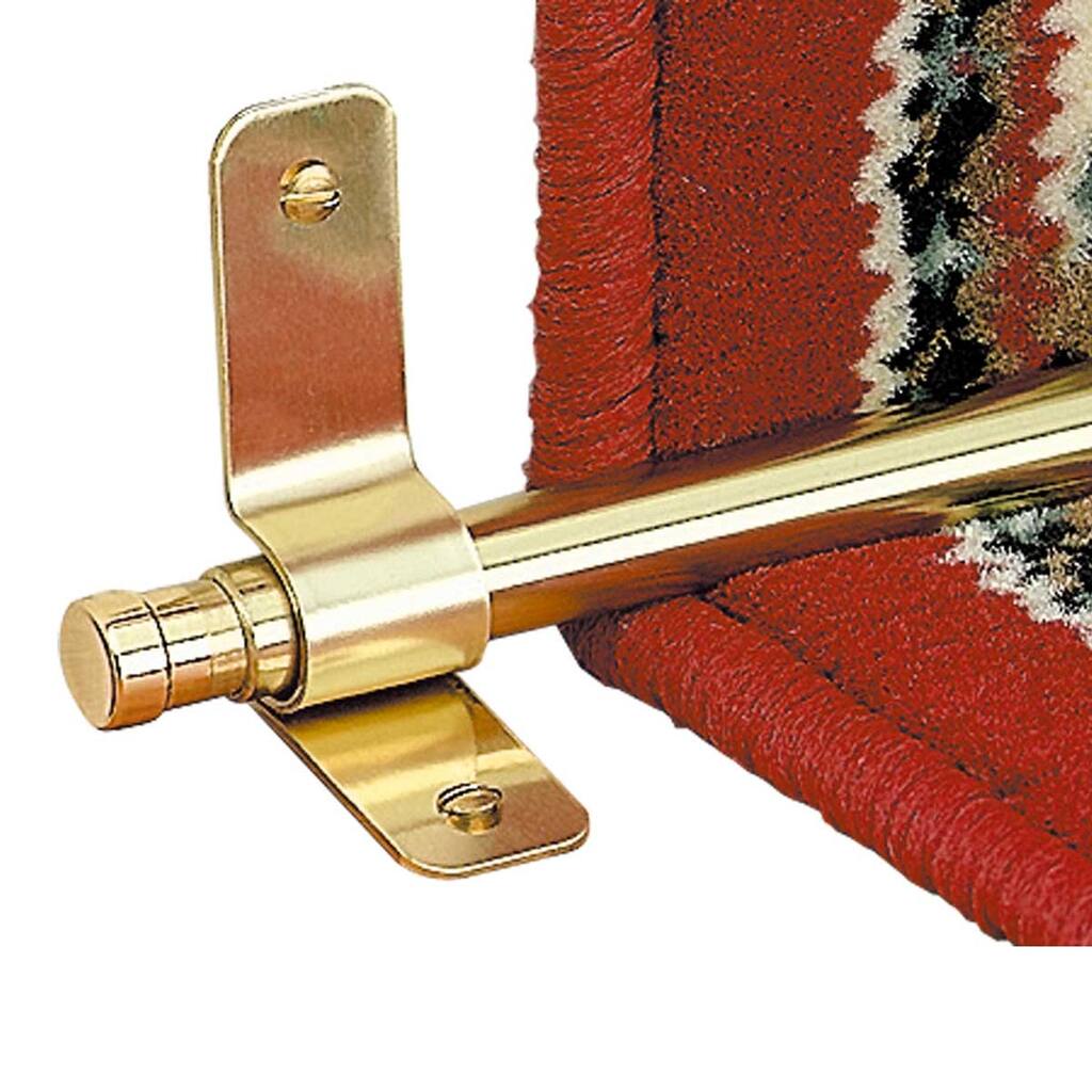 Carpet Rod Finials Barrel Pair Solid Brass 1/2 | Renovator's Supply ...