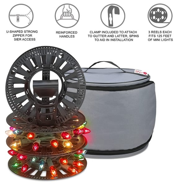 Premium Christmas Light Storage Bag undefined Heavy Duty Tear Proof ...
