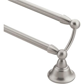 Moen Br Nickel Dbl Tower Bar - Bed Bath & Beyond - 12472805
