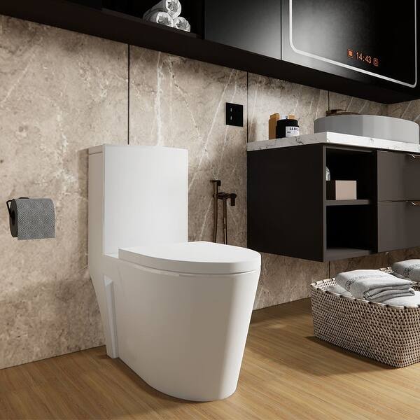 One Piece Toilet with Comfortable Seat Height and with Soft Closing ...
