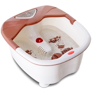 LCD Display Temperature Control Foot Spa Bath Massager-Brown - 18" x 15 ...