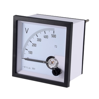 AC 0-500V Analog Panel Voltage Gauge Volt Meter 72 1.5% Error Margin - 500V(72x72mm) - Bed Bath ...