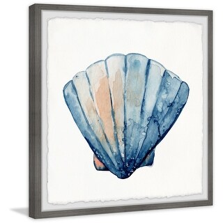 'Scallop Shell' Framed Painting Print - Bed Bath & Beyond - 35538631
