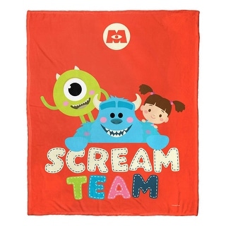 Disney Wonder Of Pixar Scream Team Silk Touch Throw Blanket - Bed Bath ...