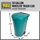 Mighty Tuff 50-Gallon Wheeled Trash Barrel, Outdoor/Indoor - Bed Bath & Beyond - 42659766