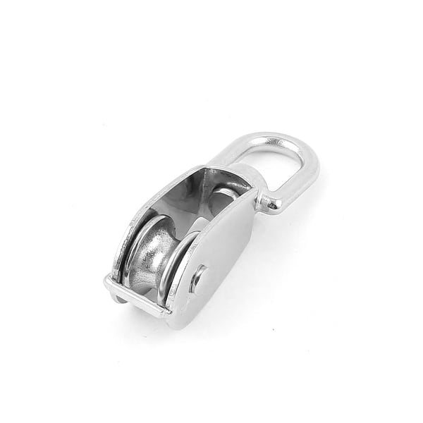 0.2T Stainless Steel Single Sheave Rope Pulley Hoist Wheel Block Tackle ...