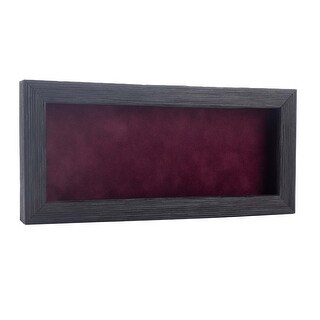 16x28 Shadow Box Frame Barnwood Black Wood | 1" Usable Display Depth ...