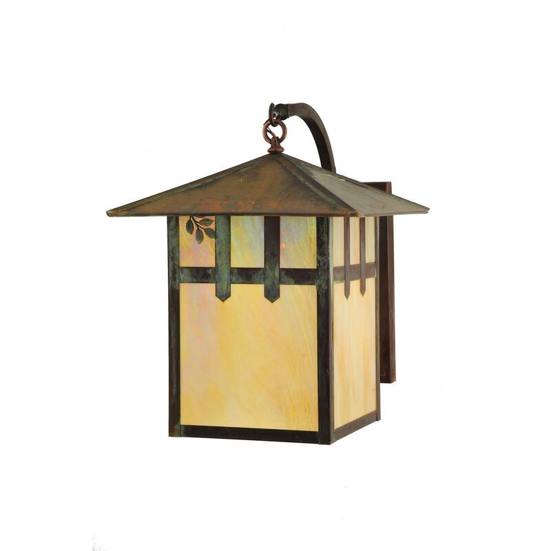 16"W Seneca Double Cross Mission W/ Branch Curved Arm Wall Sconce ...