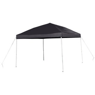 Harris Collection 10' x 10' Black Pop Up Canopy Tent - Bed Bath ...
