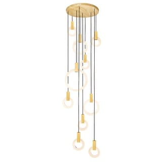 Franco Home LED Pendant Anello White Oak - Exact Size - Bed Bath ...